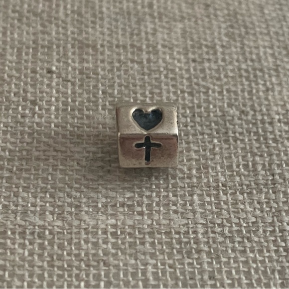 Pandora | Jewelry | Retired Authentic Pandora Faith Hope Love Charm ...